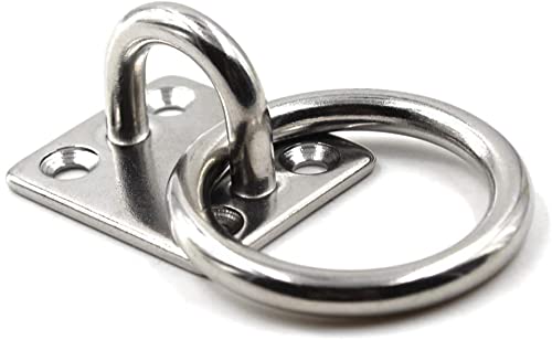 TERF® Heavy Duty Security Ring on Plate Hooks 50mm Pad Eye Plate with ...