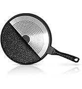 INTIGNIS Deep Non-Stick Frying Pan with Lid – 3-in-1 Sauté Pan, Skillet ...