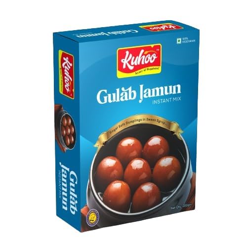KUHOO Gulab Jamun Mix 200g | Makes 40 Soft & Spongy Gulab Jamuns | No ...