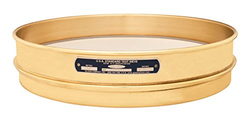 Gilson 8-Inch (203mm) ASTM E11 Test Sieve, Brass Frame/Stainless Steel ...