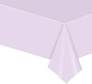 Light Purple Party Table Cloth,137*274cm Large Plastic Light Purple ...