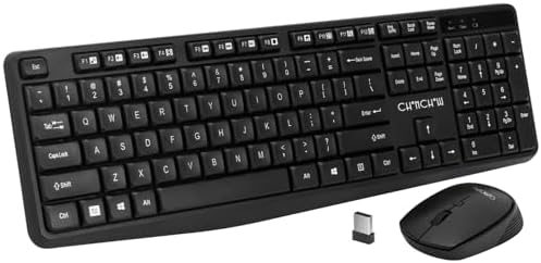Rii Wireless Keyboard and Mouse Combo RK200, Standard Computer Keyboard ...