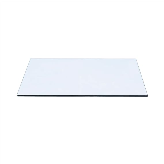 24" X 48" Rectangle Glass Table Top 1/2" Thick 1" Beveled Edge : Amazon ...