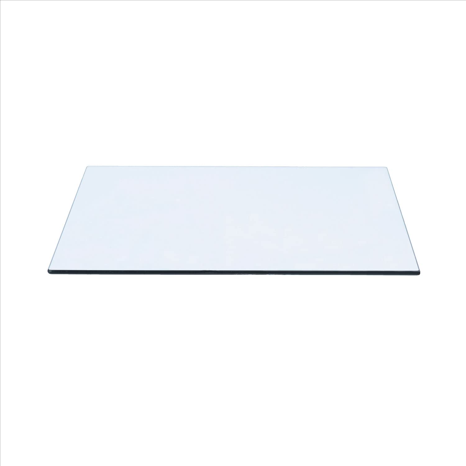 Buy 30 X 60 Rectangle Tempered Glass Table Top 1 2 Thick 1 Beveled