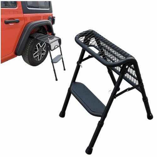 Sheraho Adjustable Tire Step for Truck, SUV, RV, Car, Folding Modular ...