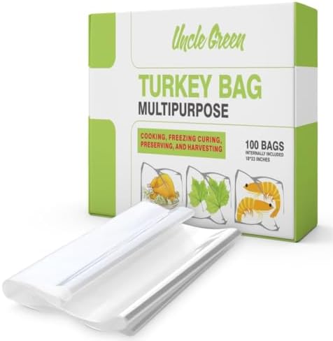 Amazon.com: Uncle Green Multipurpose Turkey Bags - 18" X 23" -100 bags ...
