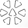 Amazon.com: 150pcs Triangle Open Jump Rings, 15mm Iron Pinch Clip Bail ...