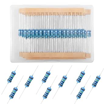 150pcs Metal Film Resistor 1M Ohm 1/2w (0.5 watt) ±1% Tolerance Fixed ...