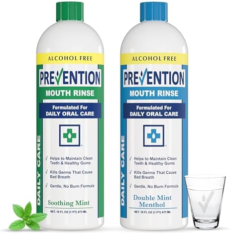 Amazon.com: Prevention Daily Care Combo Pack, Alcohol-Free Mouthwash ...