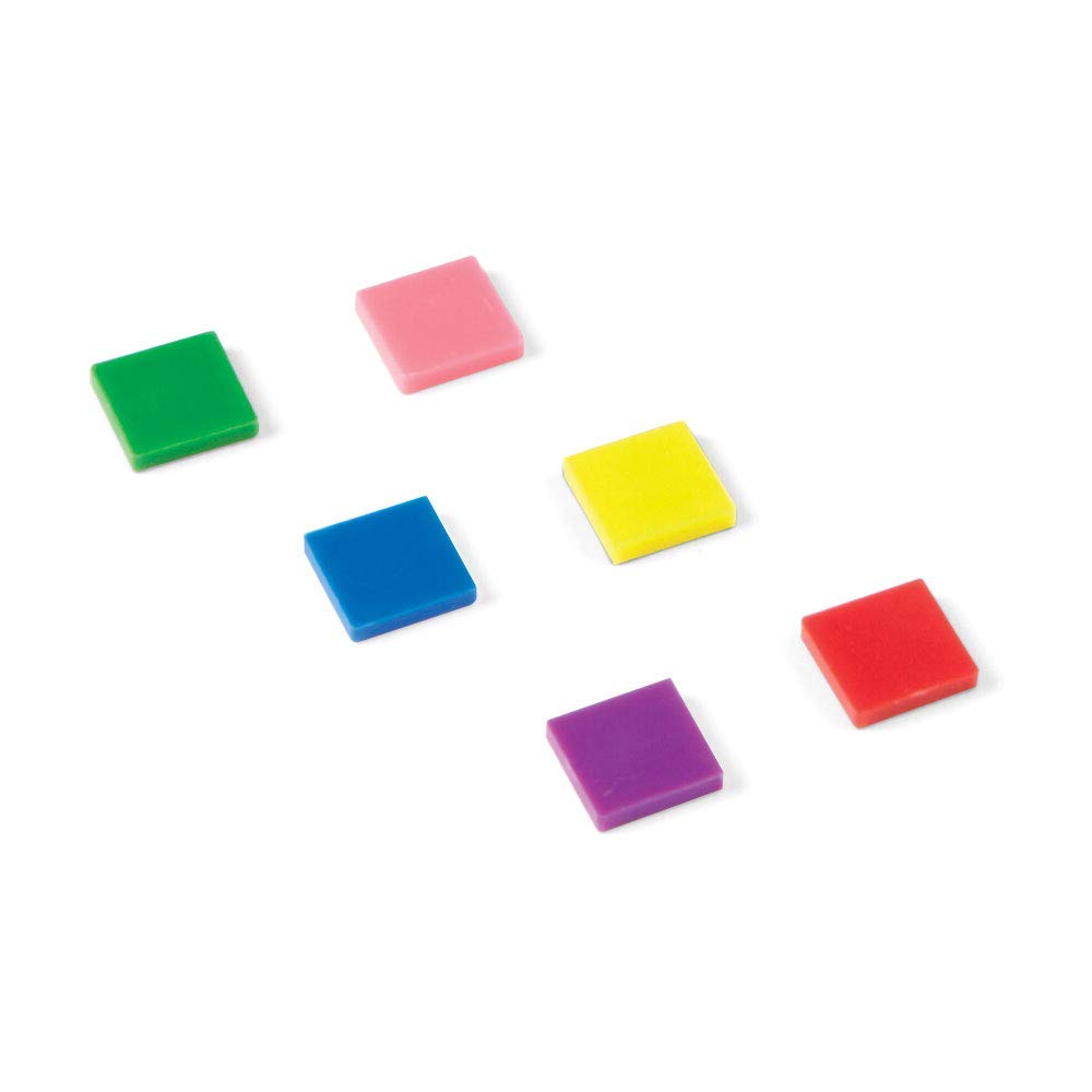 hand2mind Plastic Square with 7 Color Tiles, Color Sorting, Math ...