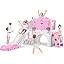 Naxudcoo Kids Slide: Large Toddler Slide With Basketball Hoop, Pink ...