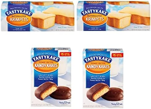 Amazon.com : Tastykake Peanut Butter Kandy Kakes Family Pack / Cakes ...