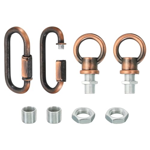 PATIKIL M10 Lamp Female Loop Holder with Chain Quick Link, Lifting Eye ...