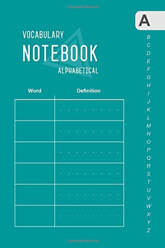 Amazon.com: Vocabulary Notebook Alphabetical: 4x6 Mini Notebook 2 ...