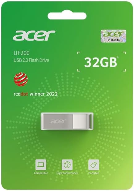 Acer 32GB UF200 USB 2.0 Flash Drive-Metal : Amazon.in: Electronics