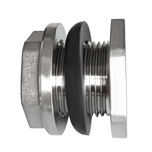 Snapklik.com : Fitvell 304 Stainless Steel Bulkhead Water Tank Fitting ...