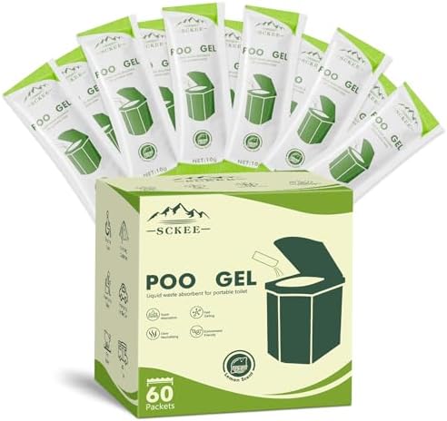 Amazon.com: Sckee 60 Packets Poo Gel for Portable Toilet, Portable ...