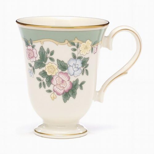 Amazon.com | Lenox Spring Vista Gold Banded Ivory China Accent Mug ...