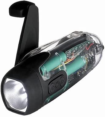 Freeplay X-Ray Wind-Up & Rechargeable Torch - Crystal Clear - Dual ...