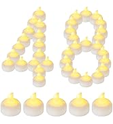 Amazon.com: Yakpo 24 Pack Fast Color Changing Tea Lights Battery ...
