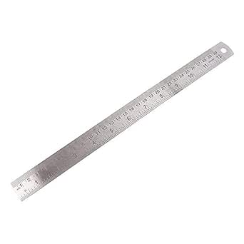 S.K Stainless Steel Ruler, Metric/Inch, 12 Inch/30 cm, Durable Metal ...