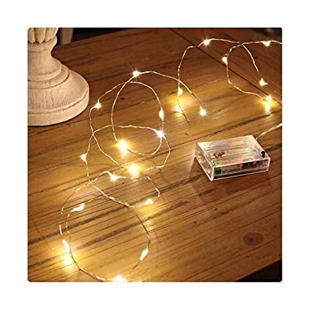 Buy JANISH 3 Meter Battery Operated Silver String Led Lights 30 Led ...