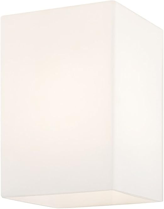 Design Classics Satin White Square Glass Shade 3.75-Inch Wide 1.63-Inch ...