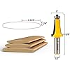 Yonico 18153 1-1/4-Inch Louvre Slat Router Bit 1/2-Inch Shank : Amazon ...