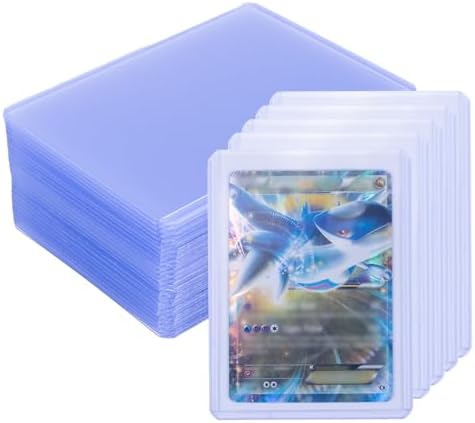 Card Protectors Set of 100 Pieces Toploaders Plastic Clear Regular ...