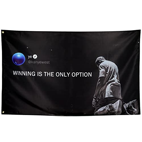 ZKflager Kanye Flag Cool Rapper Flags Winning Is The Only Option Funny ...