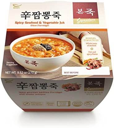 Amazon.com: BONJUK Spicy Seafood & Vegetable Juk(Porridge) Bowl ...