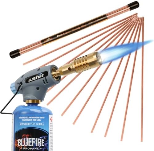 BLUEFIRE 21 Sticks BCuP-2 Half 1/2 lb Self Fluxing Phosphor Copper ...