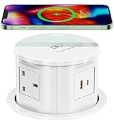 4 Outlets Pop up Socket for Kitchen Worktops, Ohuo Hidden Recessed ...