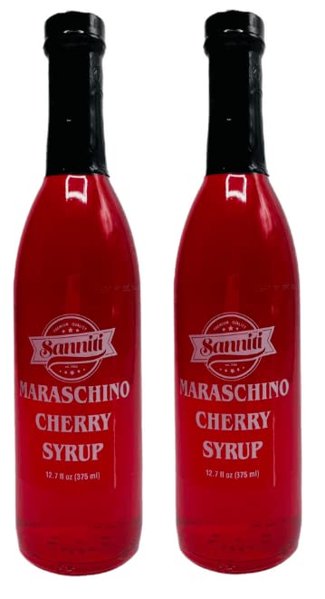 Amazon.com: Sanniti Maraschino Cherry Cocktail Syrup - for Alcoholic ...
