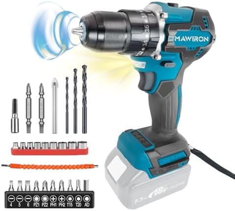 Akkuschrauber 18V Akkubohrer Set, Akku Bohrschrauber für Makita 18V ...