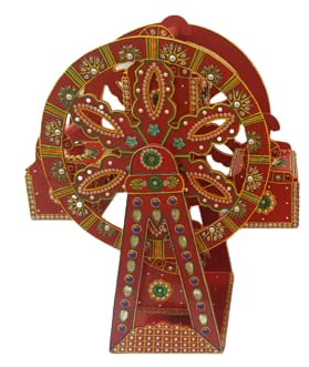 Buy jodhpur crafts Wooden Handcrafted Meri-Go Dry Fruit Box, 0.8 Liters ...