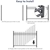 Amazon.com : XCEL Fence ® Black Steel Anti-Rust Fence Panel - Flat End ...