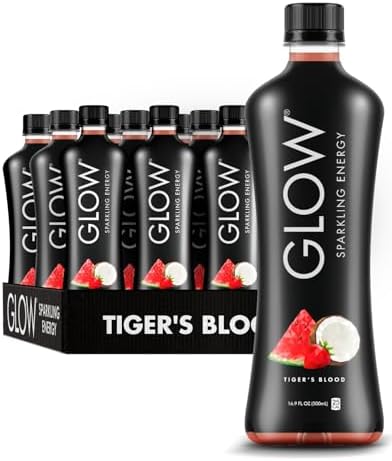 Amazon.com : GLOW Sparkling Healthy Energy Drink – Flavored Sparkling ...
