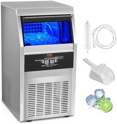 Amazon.com: LifePlus Commercial Ice Maker Machine 100Lbs/24H, Stainless ...