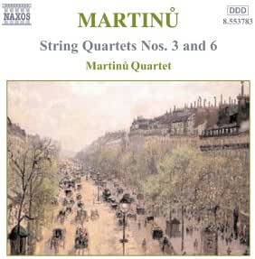 Martinu: String Quartets, Nos. 3 and 6: Amazon.co.uk: CDs & Vinyl
