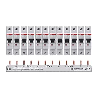 ABB Set 12x Leitungsschutzschalter S201-B16 + 1x Phasenschiene PS3/12 : Amazon.de: Baumarkt