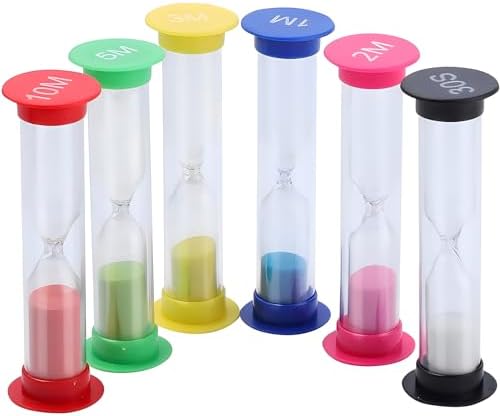 6 Pcs Sand Timer, Sand Timers for Kids, Hourglass, Shower Timer, Sand ...