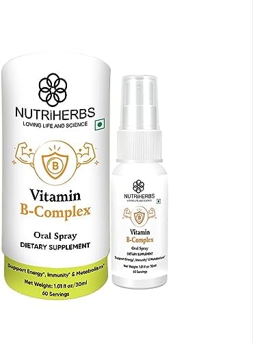 Amazon.com: Nutriherbs Vitamin B Complex Oral Spray - Improve Immunity ...