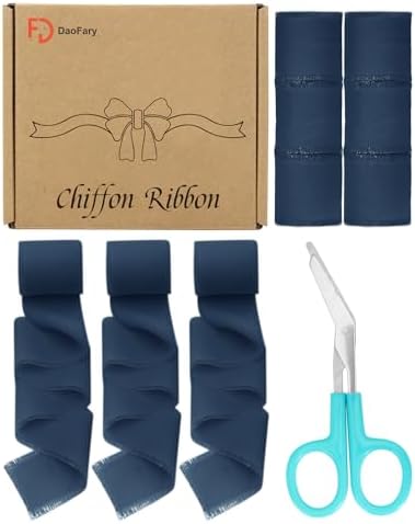 Amazon.com: 9 Rolls Chiffon Silk Ribbon-1.5" x 45Yd Handmade Fringe ...