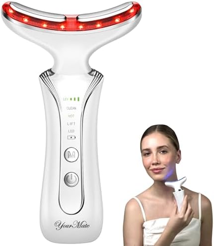 YourMate Red Light Therapy Device Pro Face & Neck Massager for Skin ...