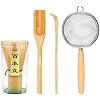 Amazon.com: XYDHQS 4Pcs Matcha Whisk Set, Handcrafted Bamboo Matcha ...