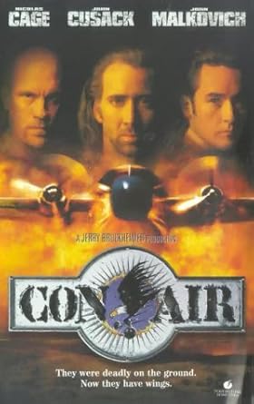 Con Air [VHS] [1997] : Nicolas Cage, John Cusack, John Malkovich, Colm ...