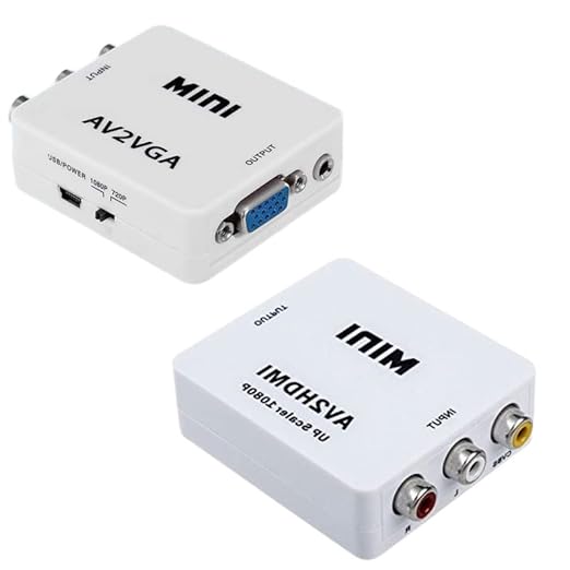 Mini Composite AV RCA to HDMI Video Converter Adapter Full HD 720/1080p ...