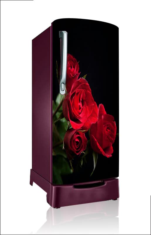 Ruby Décor Decorative Black Color with Beautiful Rose Design Sticker ...