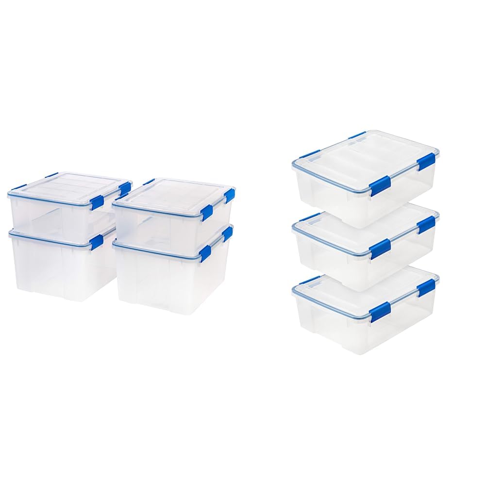 Amazon.com: IRIS USA 26.5 & 44 Quart WEATHERPRO 4 Pack and 26.5 Quart 3 ...